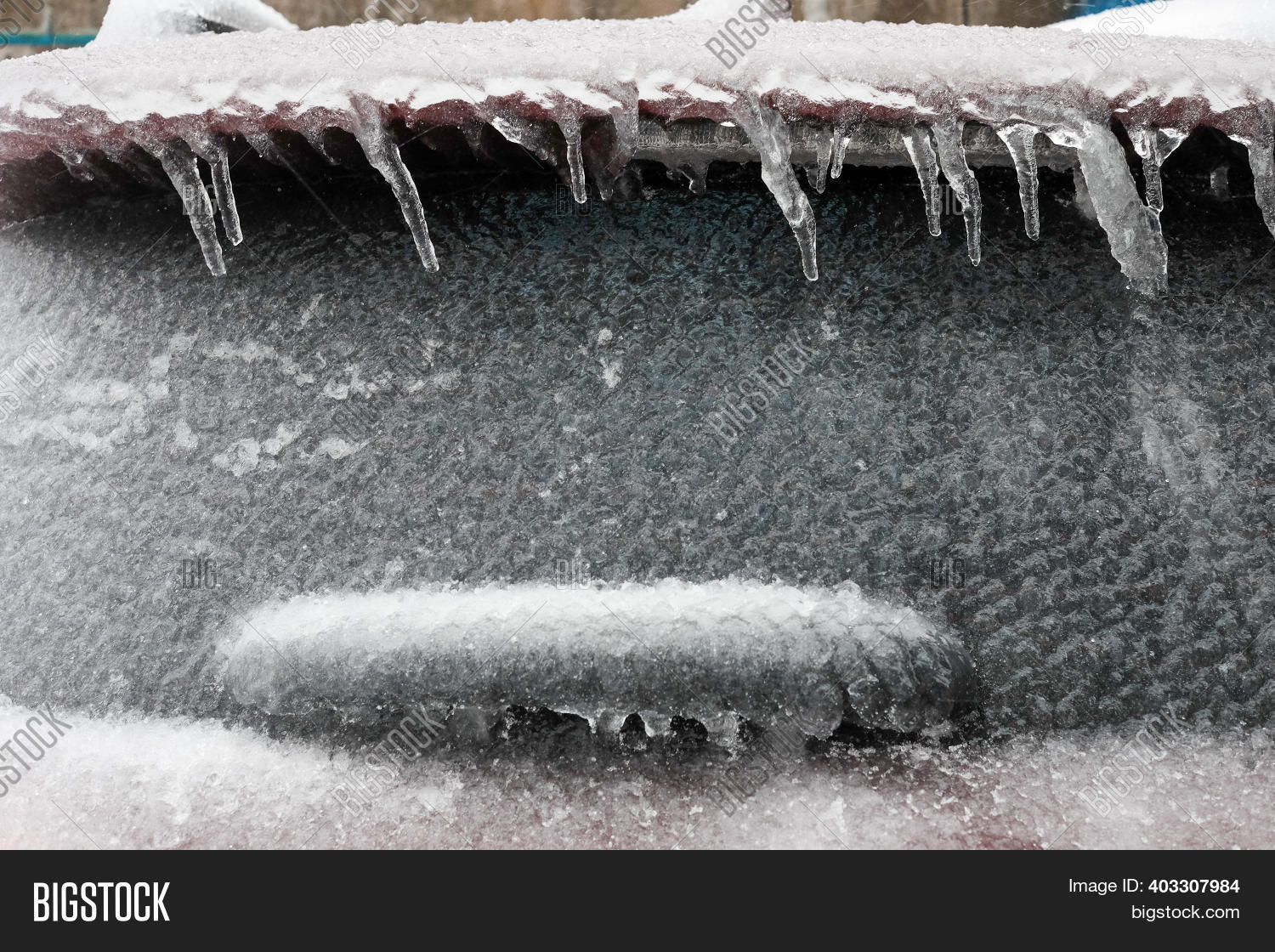 Ice Covered Car Window Image & Photo (Free Trial) | Bigstock
