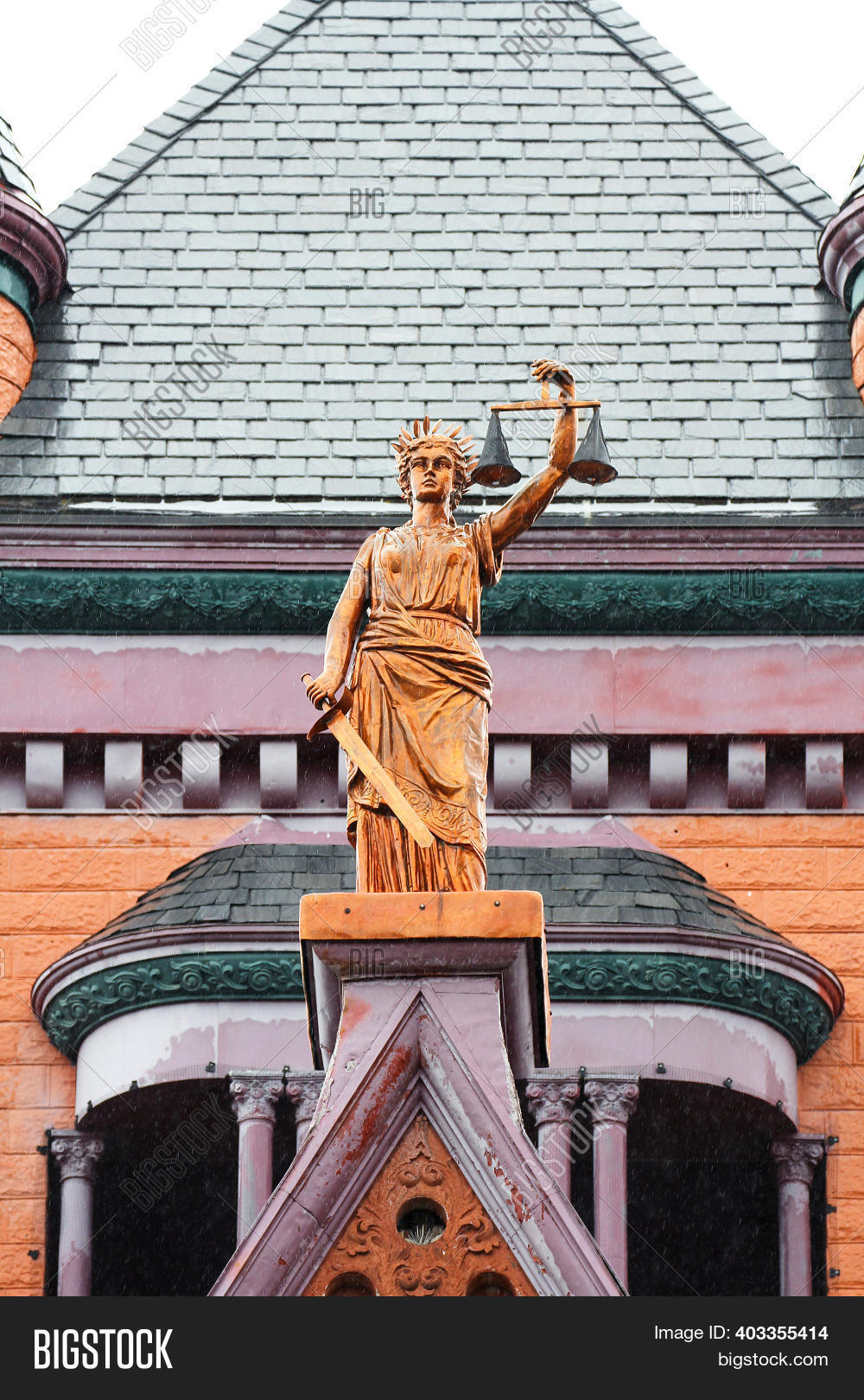 Bronze Statue Holding Image & Photo (Free Trial) | Bigstock