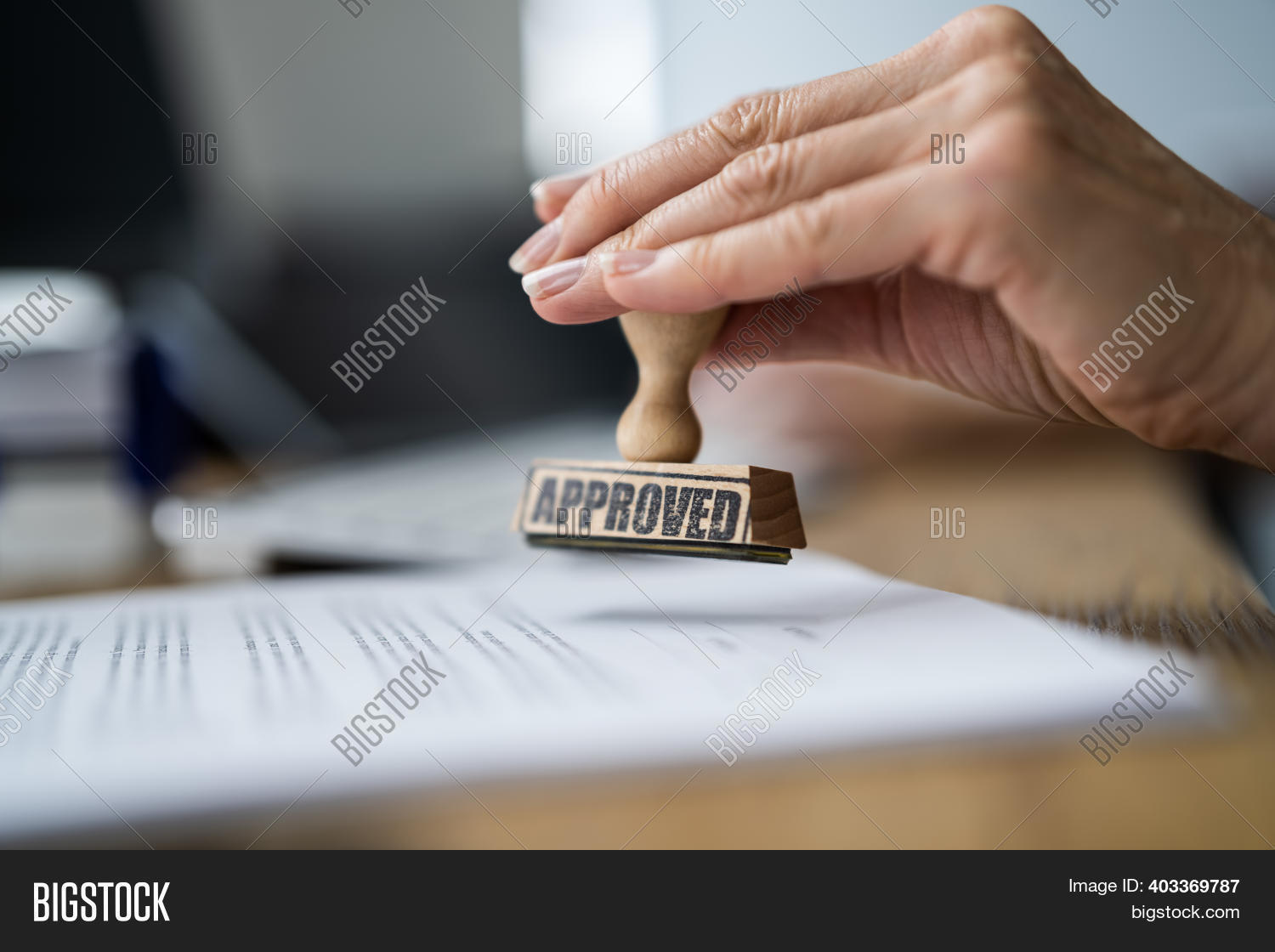 Approve Document Work Image & Photo (Free Trial) | Bigstock