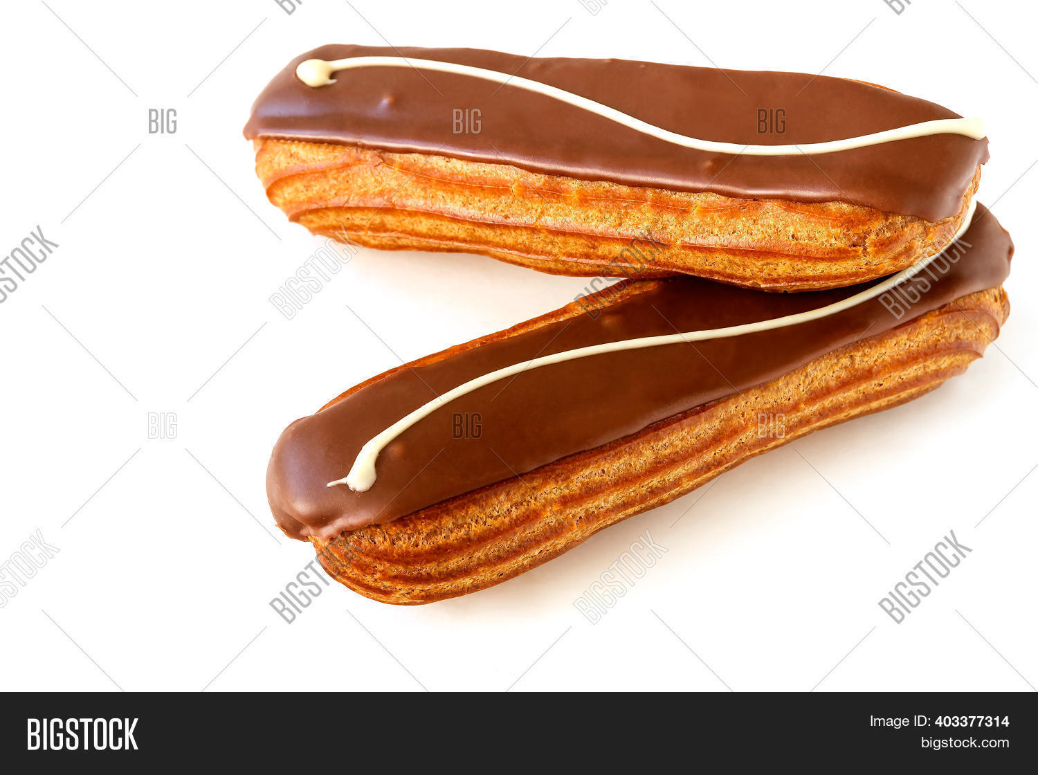 Two Fresh Eclairs Image & Photo (Free Trial) | Bigstock