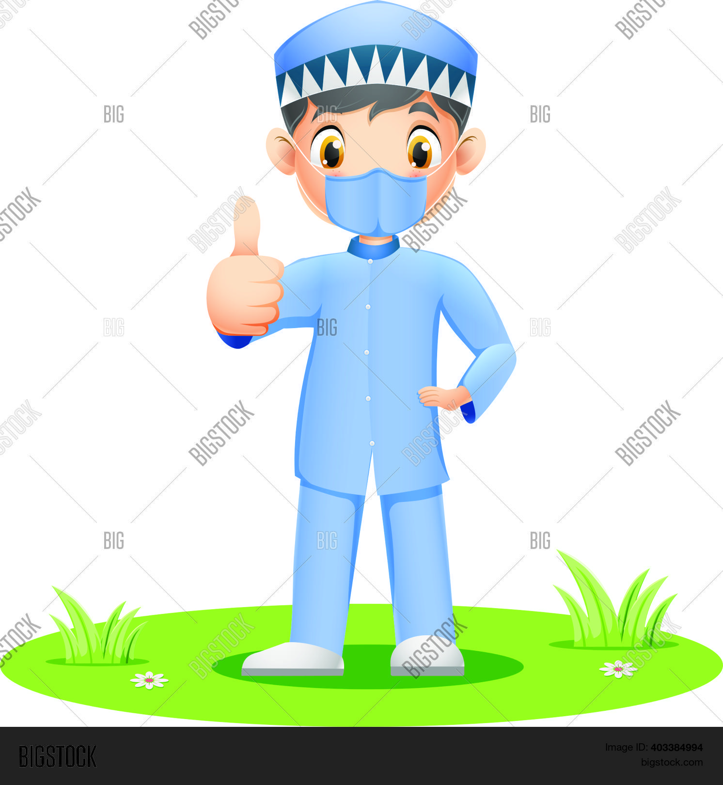 Cute Muslim Boy Face Vector & Photo (Free Trial) | Bigstock