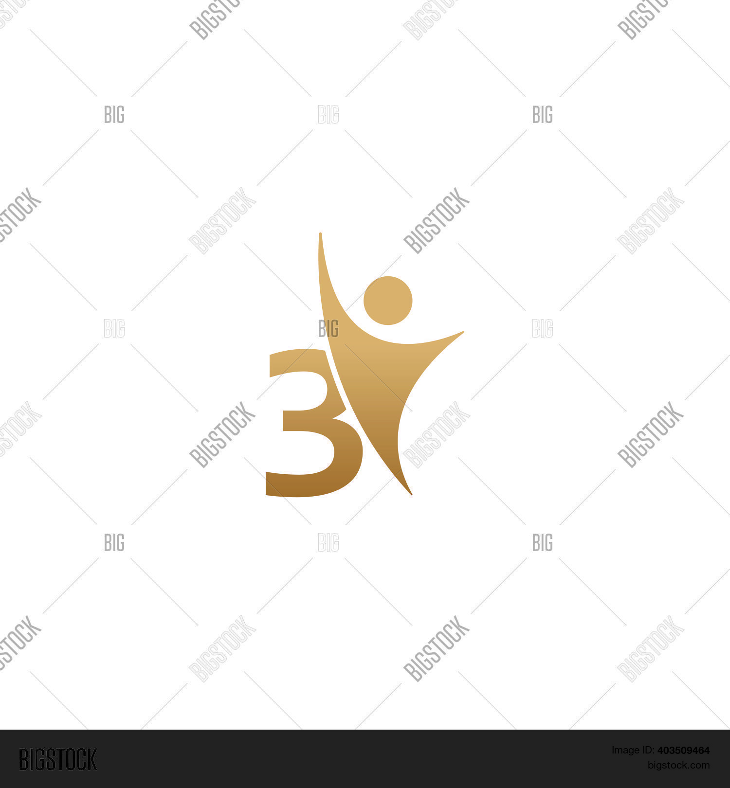 Number 3 Icon Logo Vector & Photo (Free Trial) | Bigstock