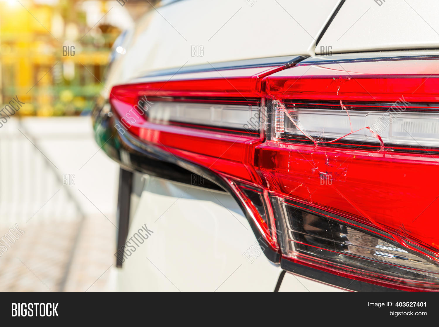 Rear Light Car Damaged Image & Photo (Free Trial) | Bigstock