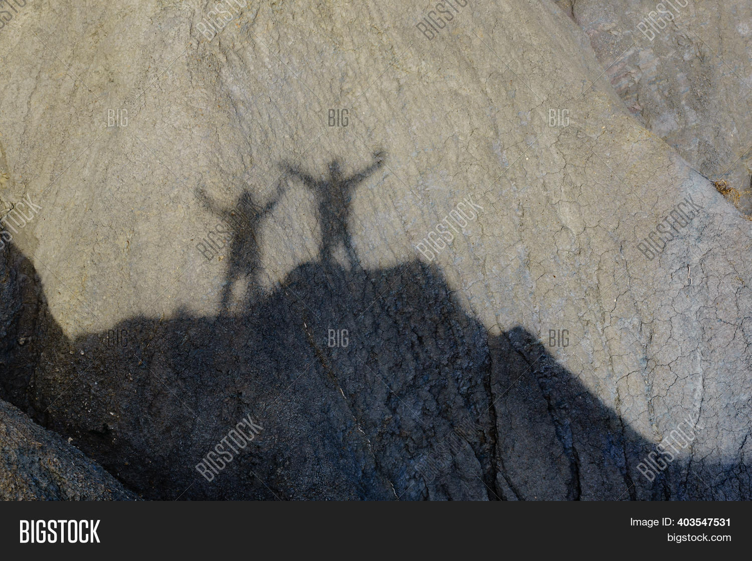 Shadow Two People On Image & Photo (Free Trial) | Bigstock