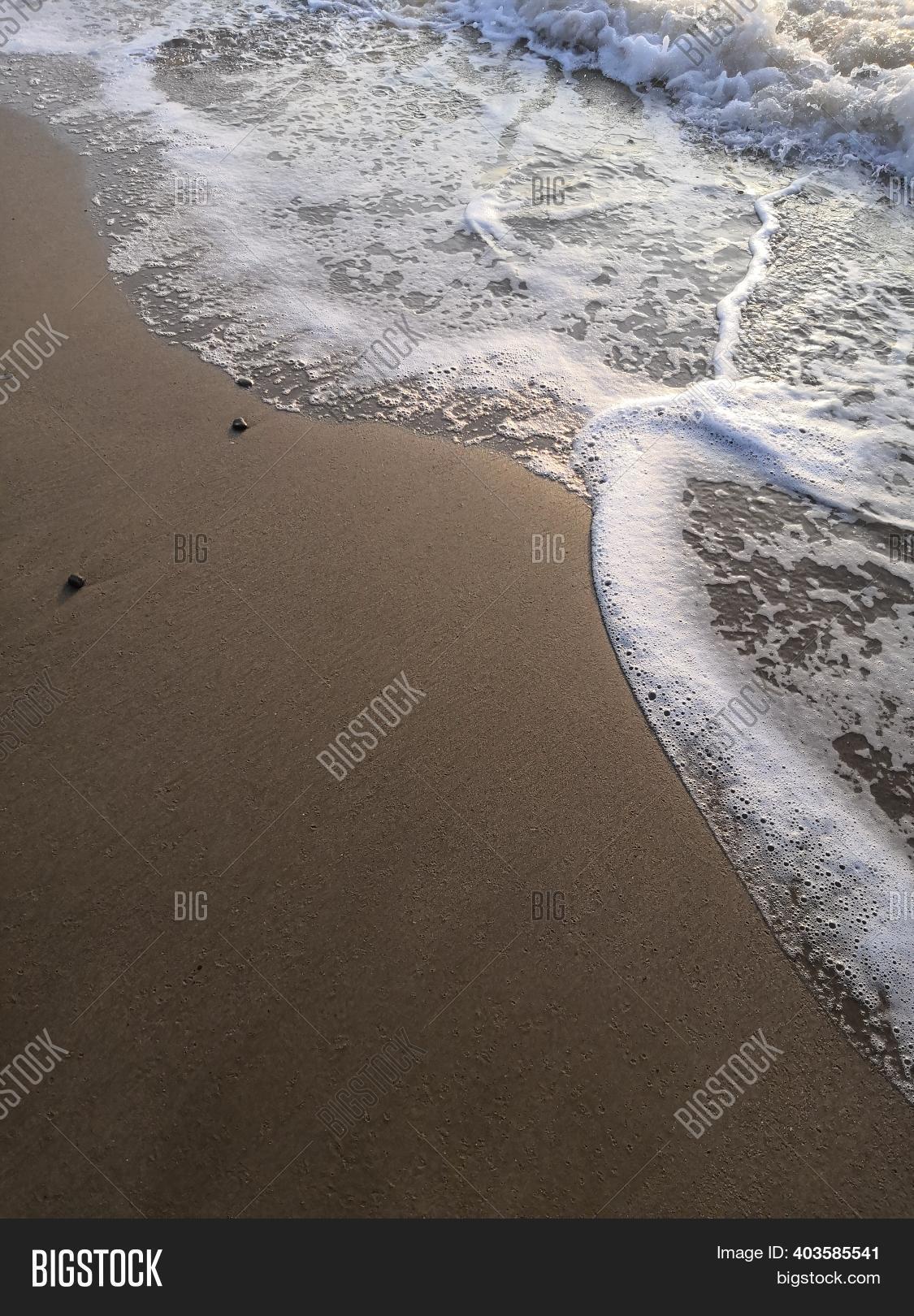 Sand Beach Sea Waves Image & Photo (Free Trial) | Bigstock