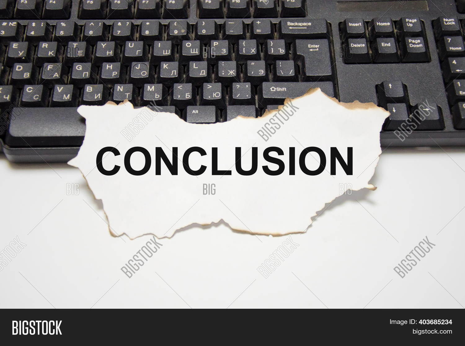 Word Conclusion Image & Photo (Free Trial) | Bigstock
