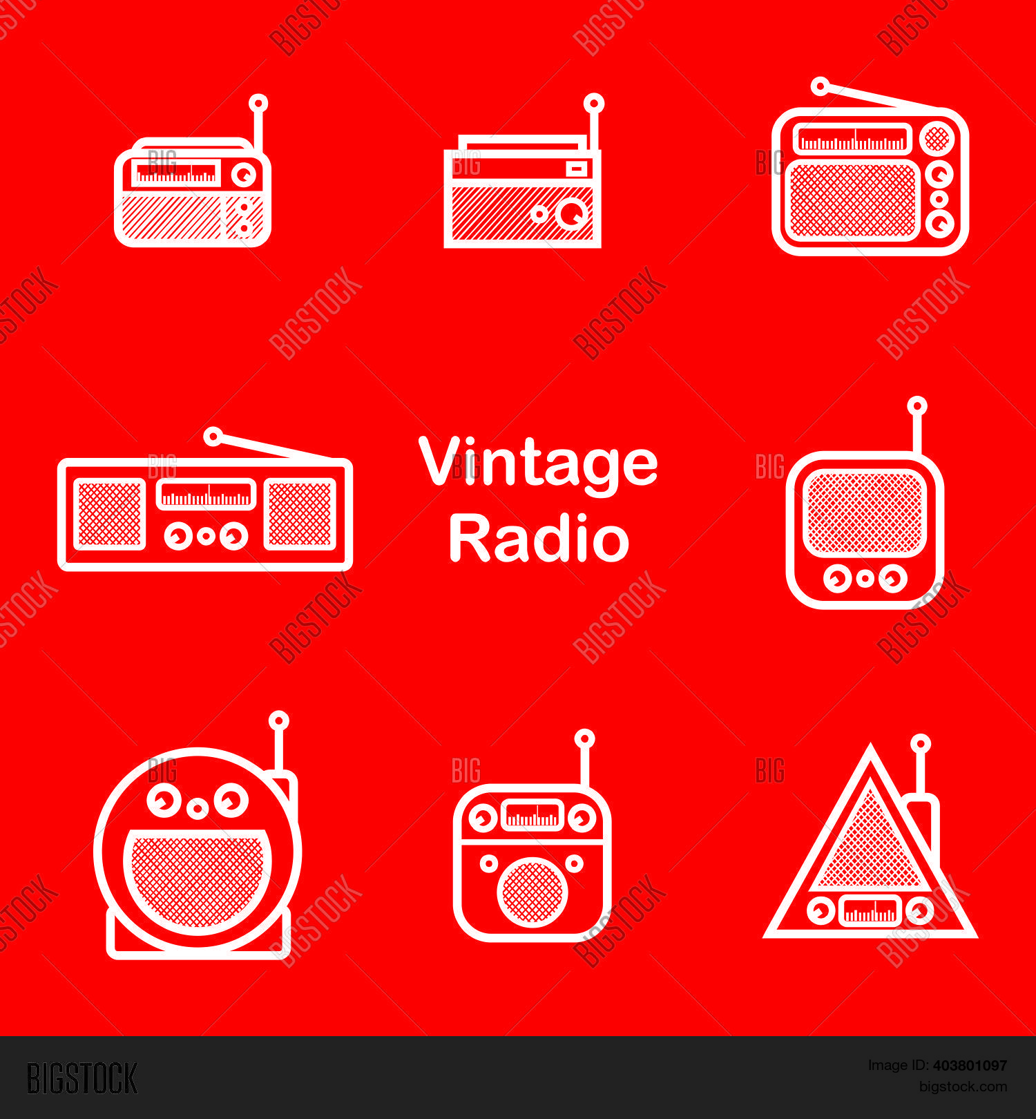 Classic Radio Vector & Photo (Free Trial) | Bigstock