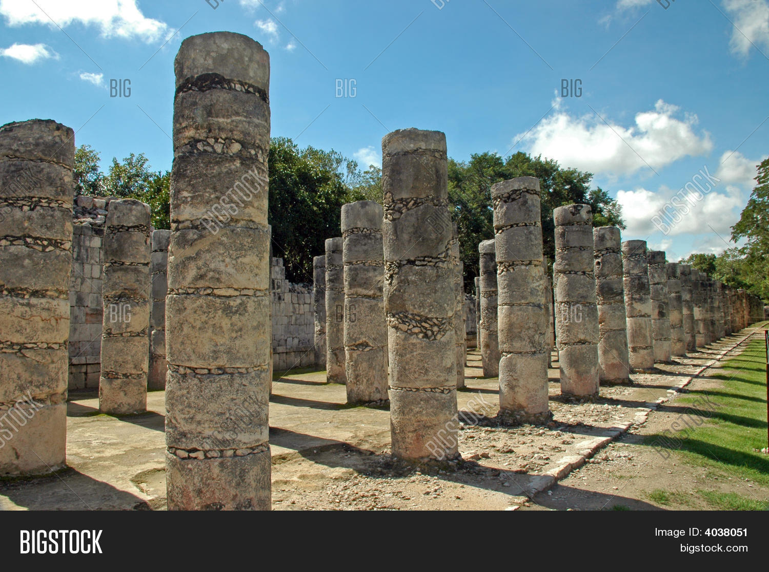 Ancient Mayan Columns Image & Photo (Free Trial) | Bigstock