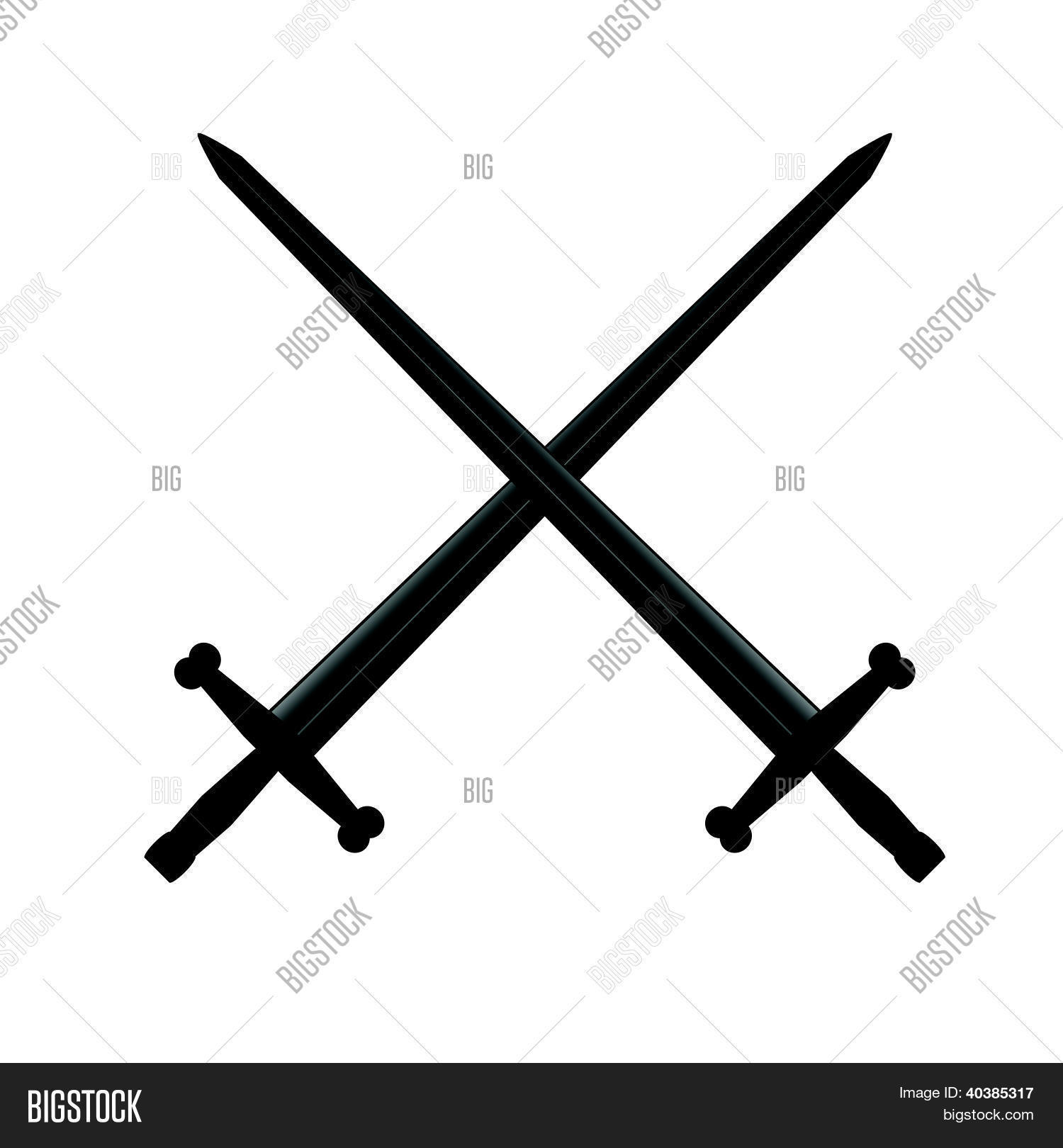 Swords Vector Vector & Photo (Free Trial) | Bigstock