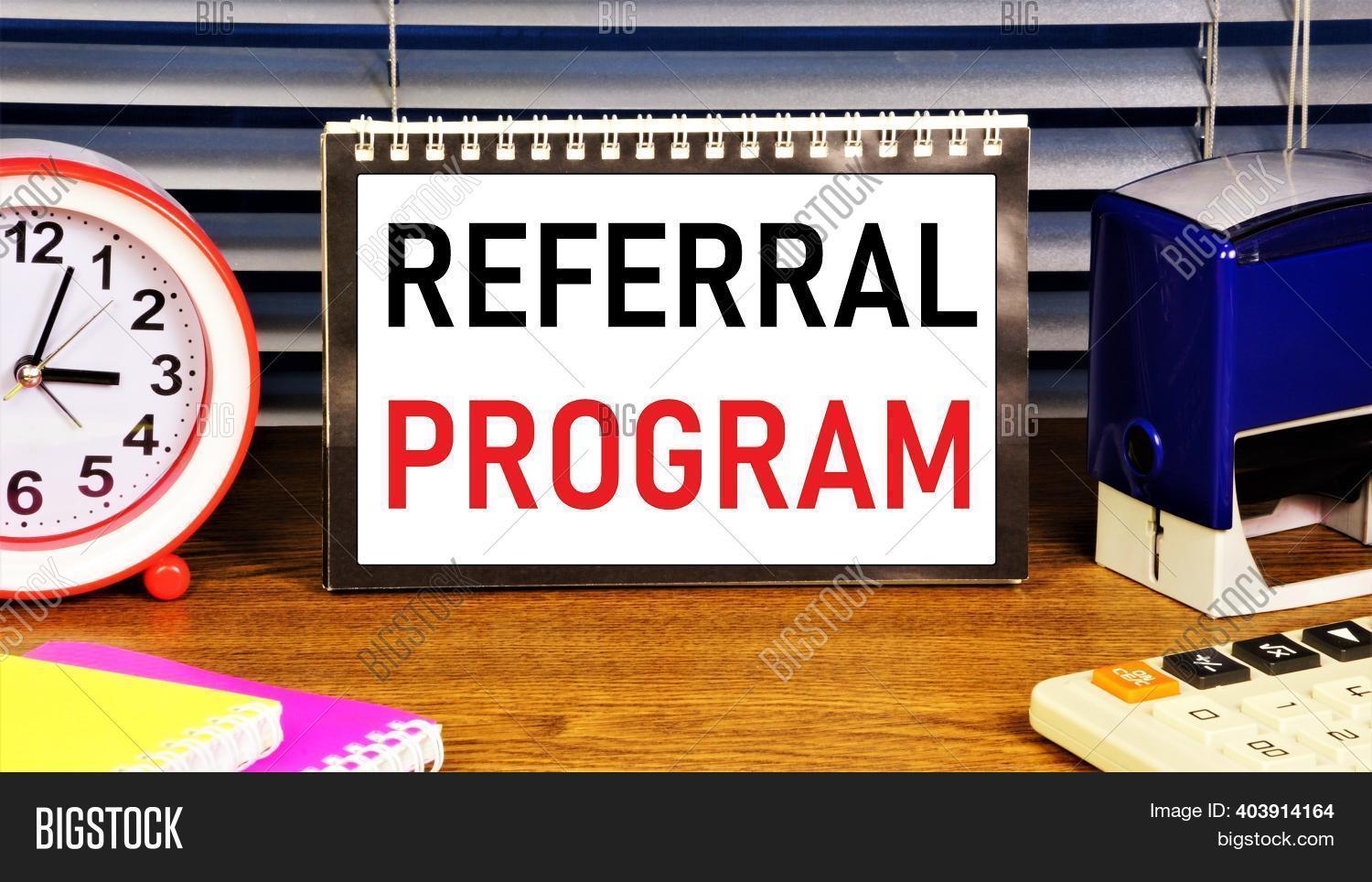 Referral Program. Text Image & Photo (Free Trial) | Bigstock