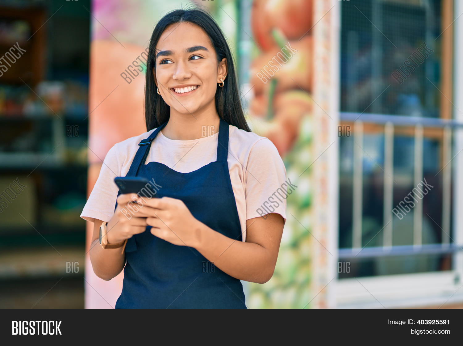 Young Latin Shopkeeper Image & Photo (Free Trial) | Bigstock