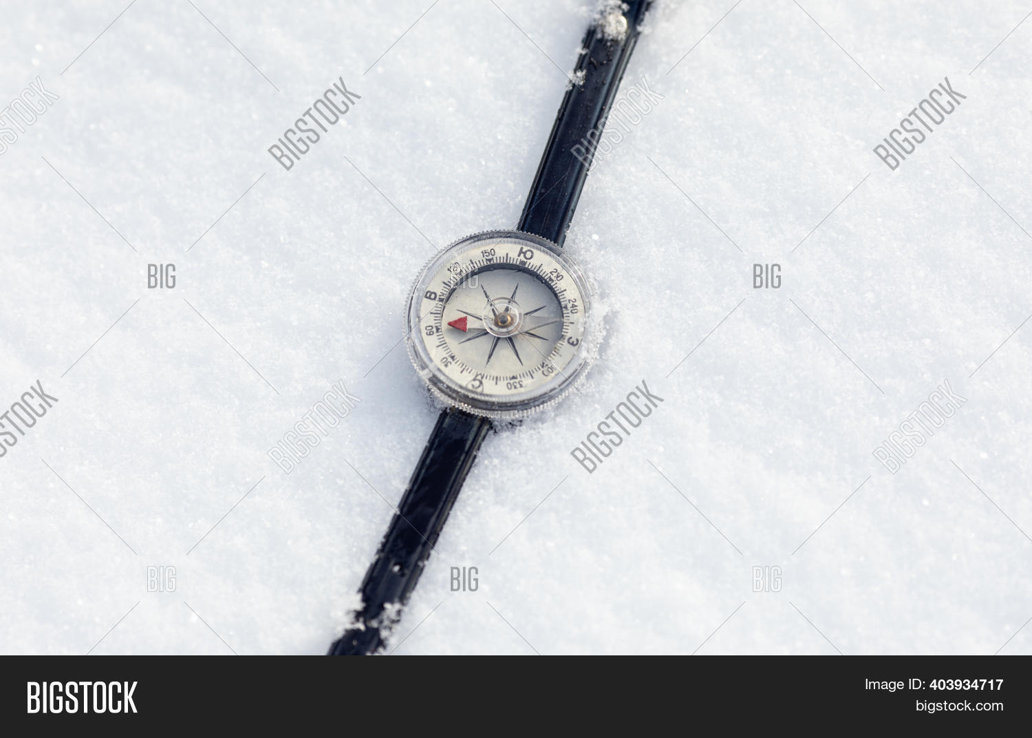 Classic Compass Snow Image & Photo (Free Trial) | Bigstock