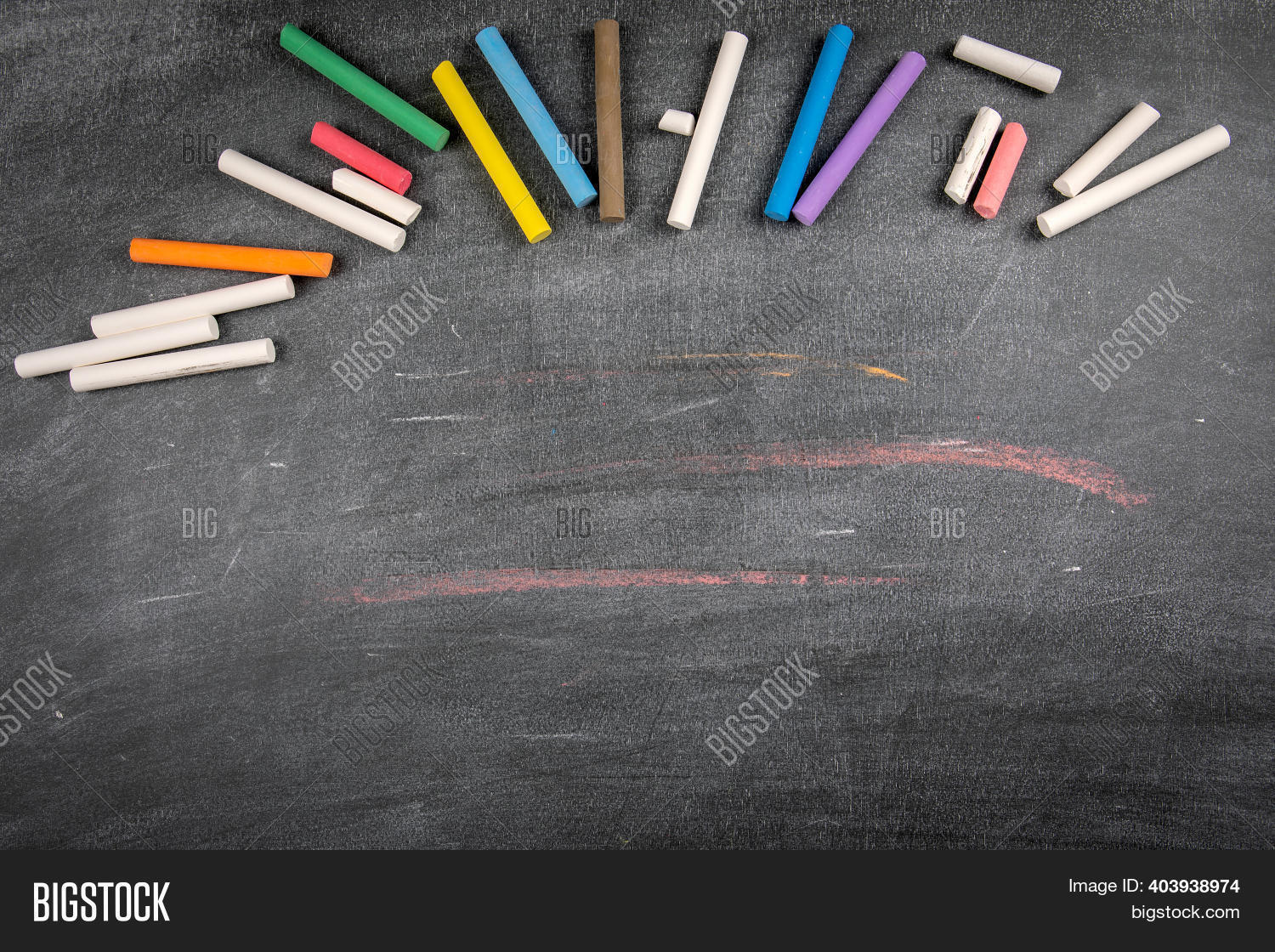 Colored Chalks On Image & Photo (Free Trial) | Bigstock