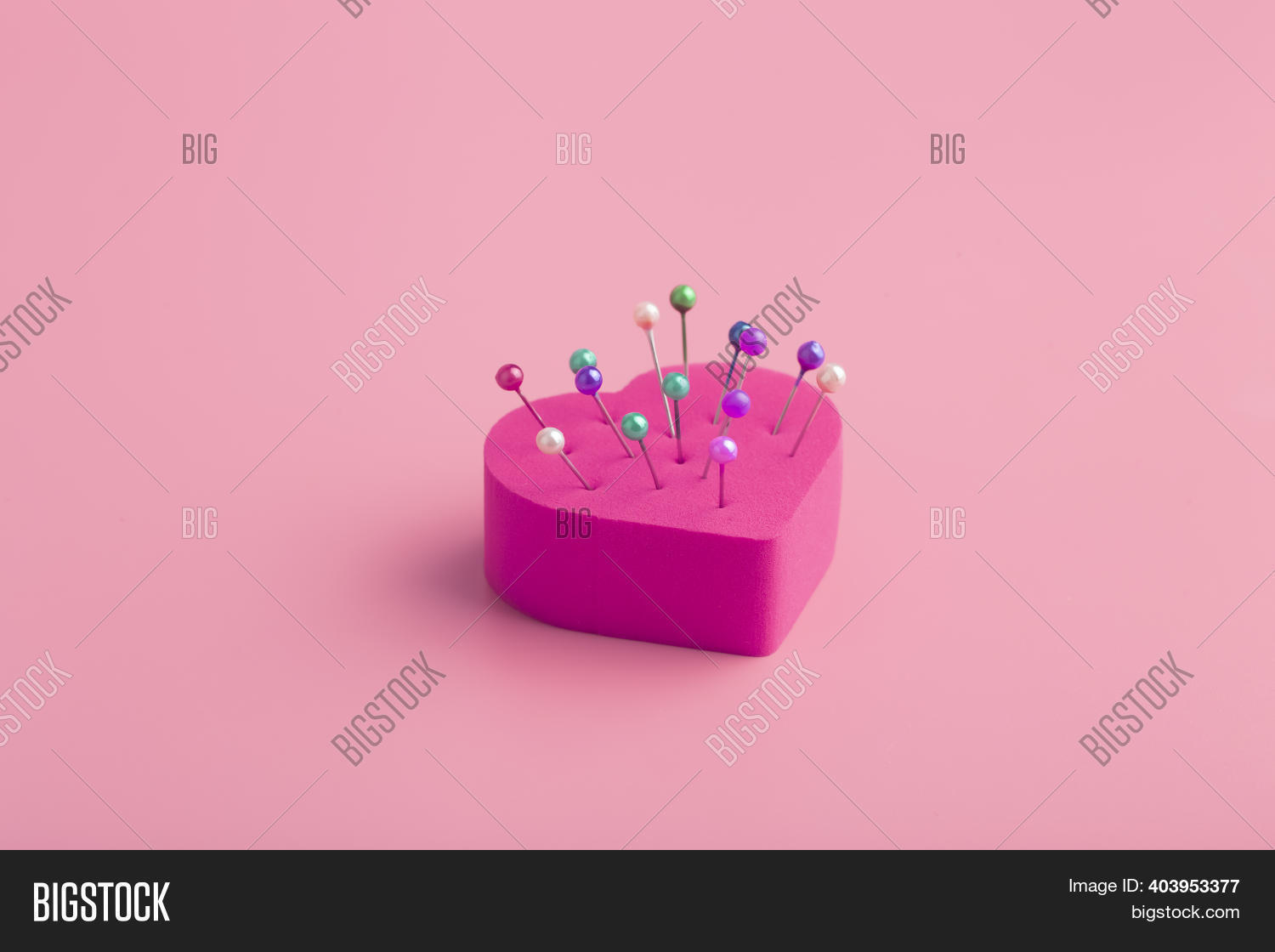 Heart Needles On Image & Photo (Free Trial) | Bigstock