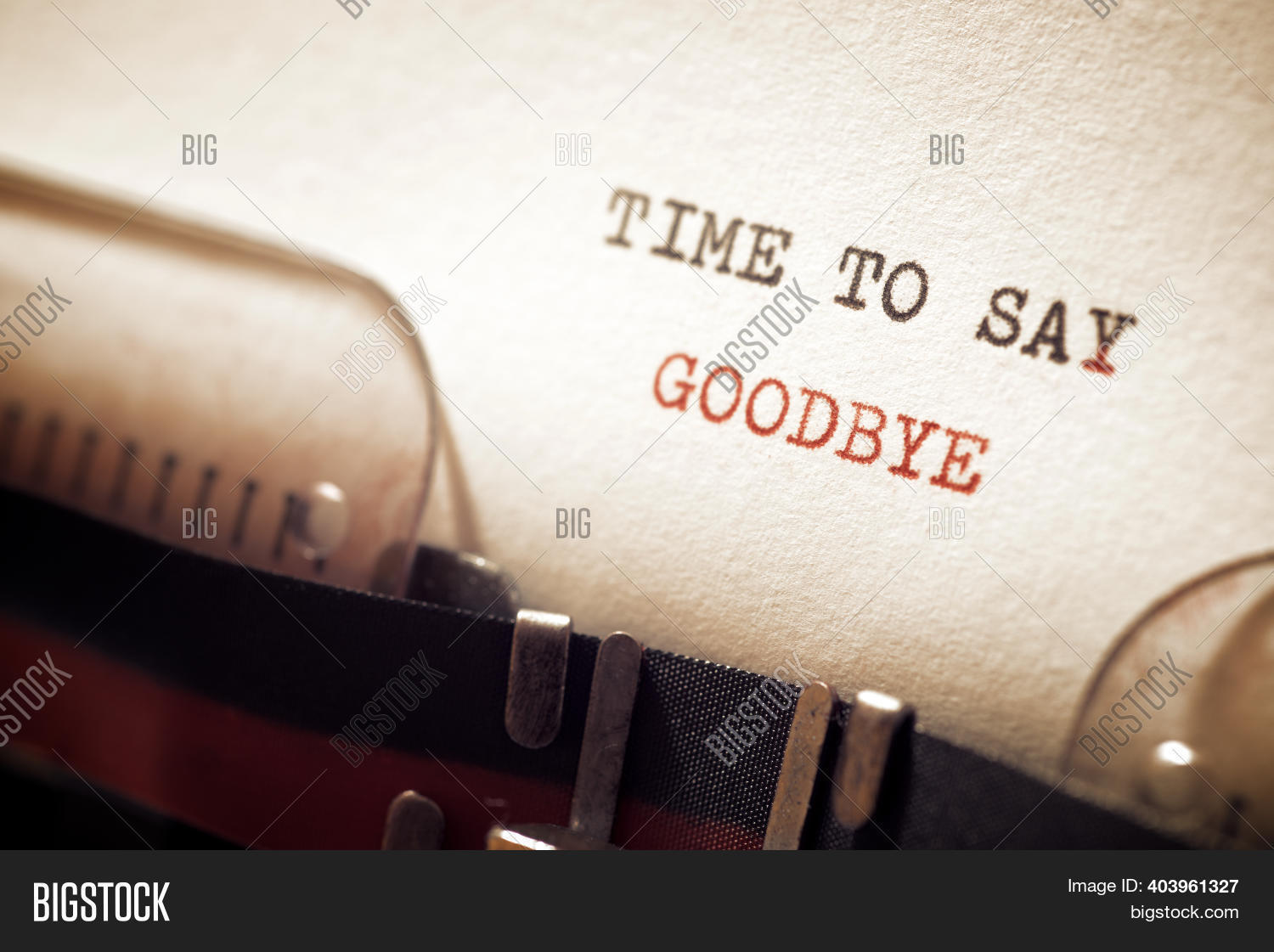 Time Say Goodbye Image & Photo (Free Trial) | Bigstock