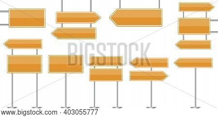 Orange Road Signs Vector & Photo (Free Trial) | Bigstock