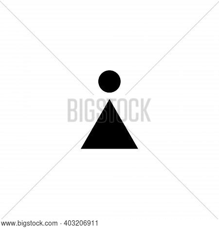 Woman Triangle Icon. Vector & Photo (Free Trial) | Bigstock