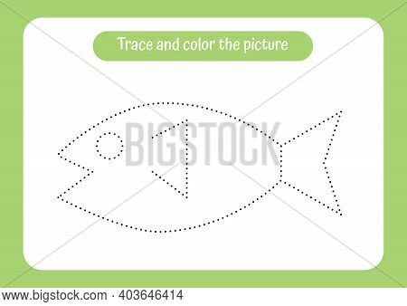 Fish. Trace Color Vector & Photo (Free Trial) | Bigstock