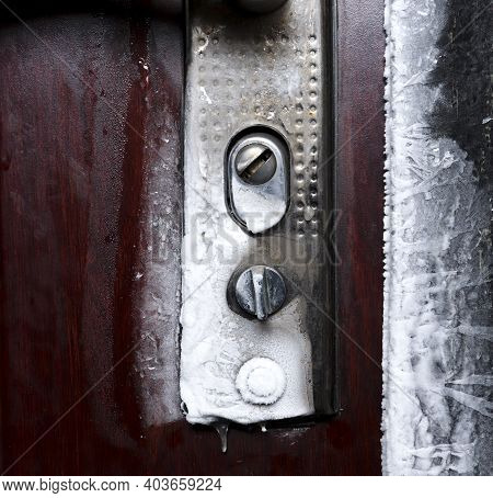 Frozen Door Lock Ice Image & Photo (Free Trial) | Bigstock