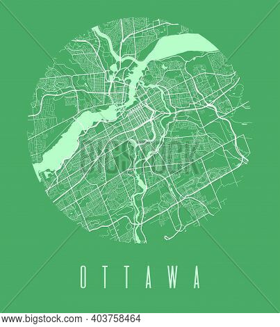 Ottawa Map Poster. Vector & Photo (Free Trial) | Bigstock