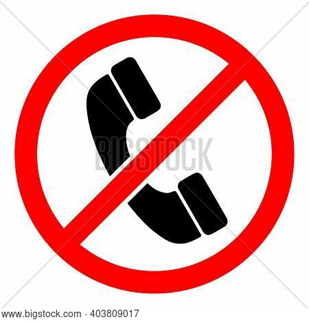 Stop Phone Sign. No Vector & Photo (Free Trial) | Bigstock