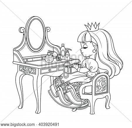 Cute Princess Sitting Vector & Photo (Free Trial) | Bigstock