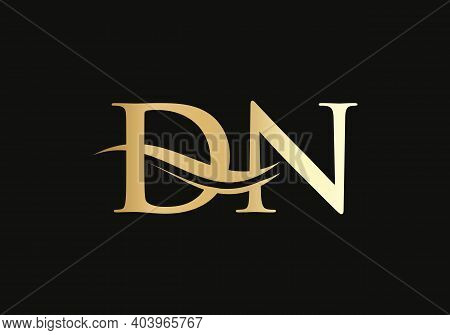 Initial Letter Dn Vector & Photo (Free Trial) | Bigstock