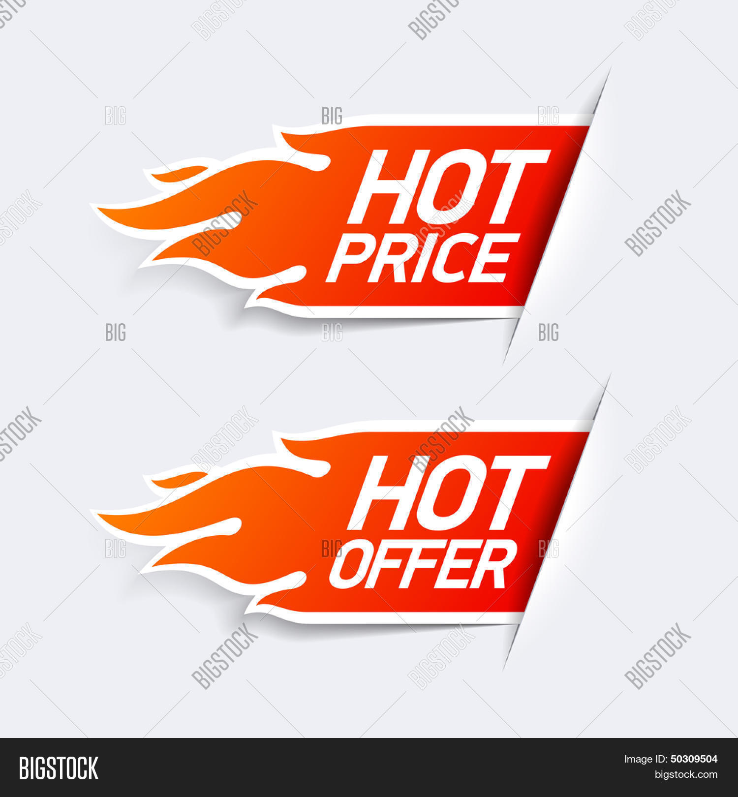 Hot Price Hot Offer Vector & Photo (Free Trial) | Bigstock