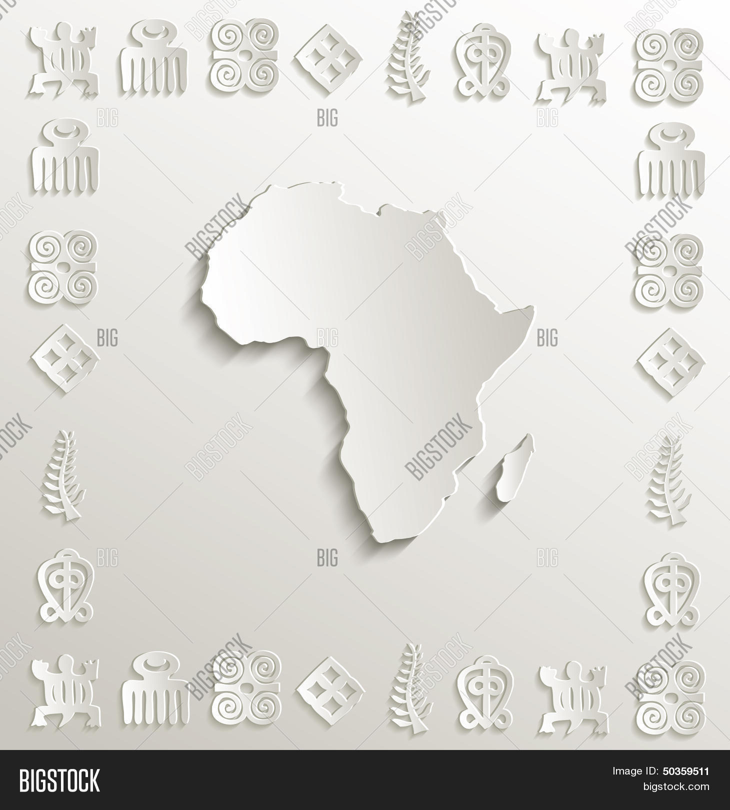 Vector Africa Map Vector & Photo (Free Trial) | Bigstock