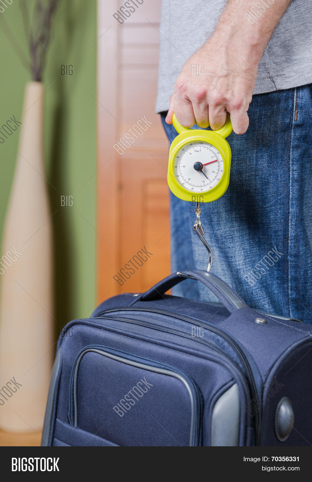 Man Checking Luggage Image & Photo (Free Trial) | Bigstock