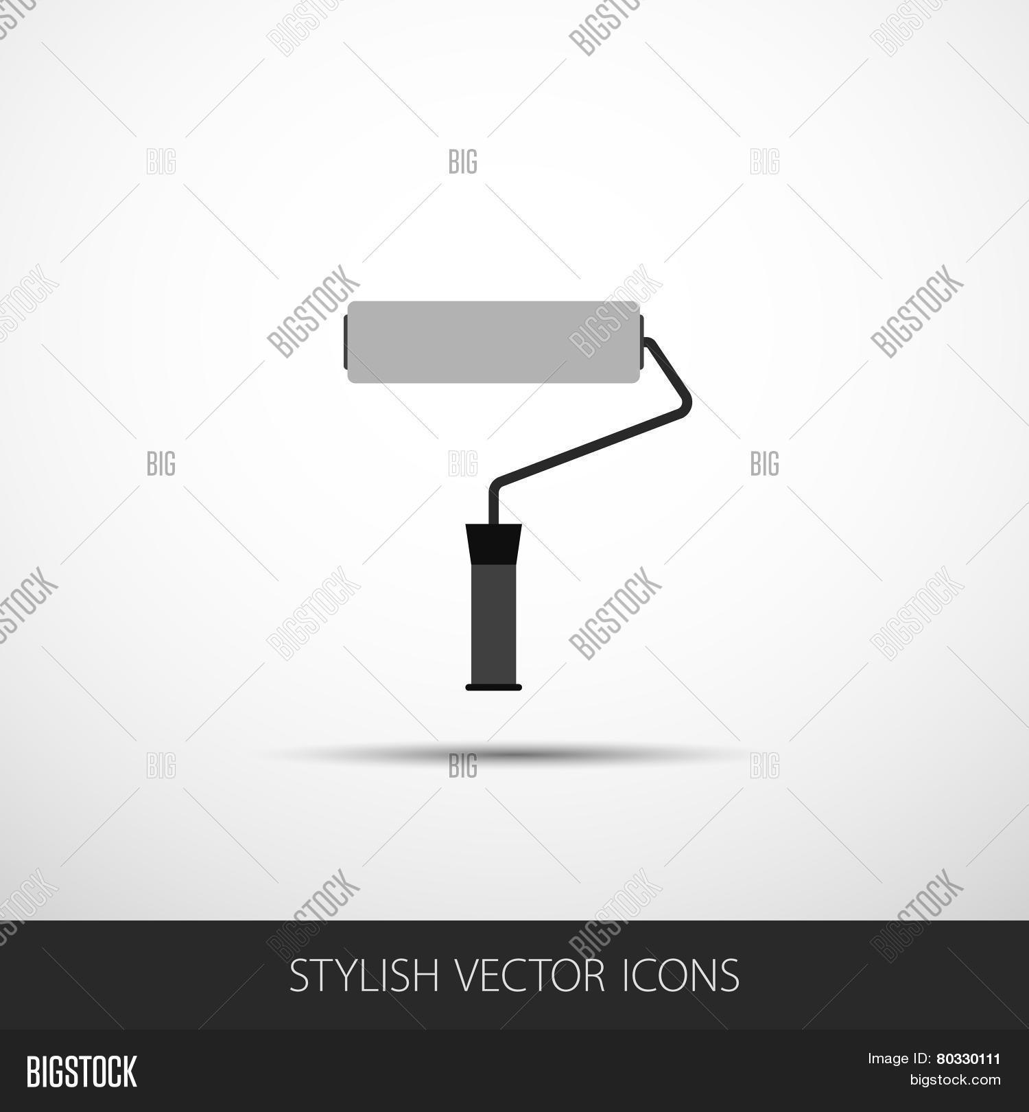 Vector Roller Flat Vector & Photo (Free Trial) | Bigstock