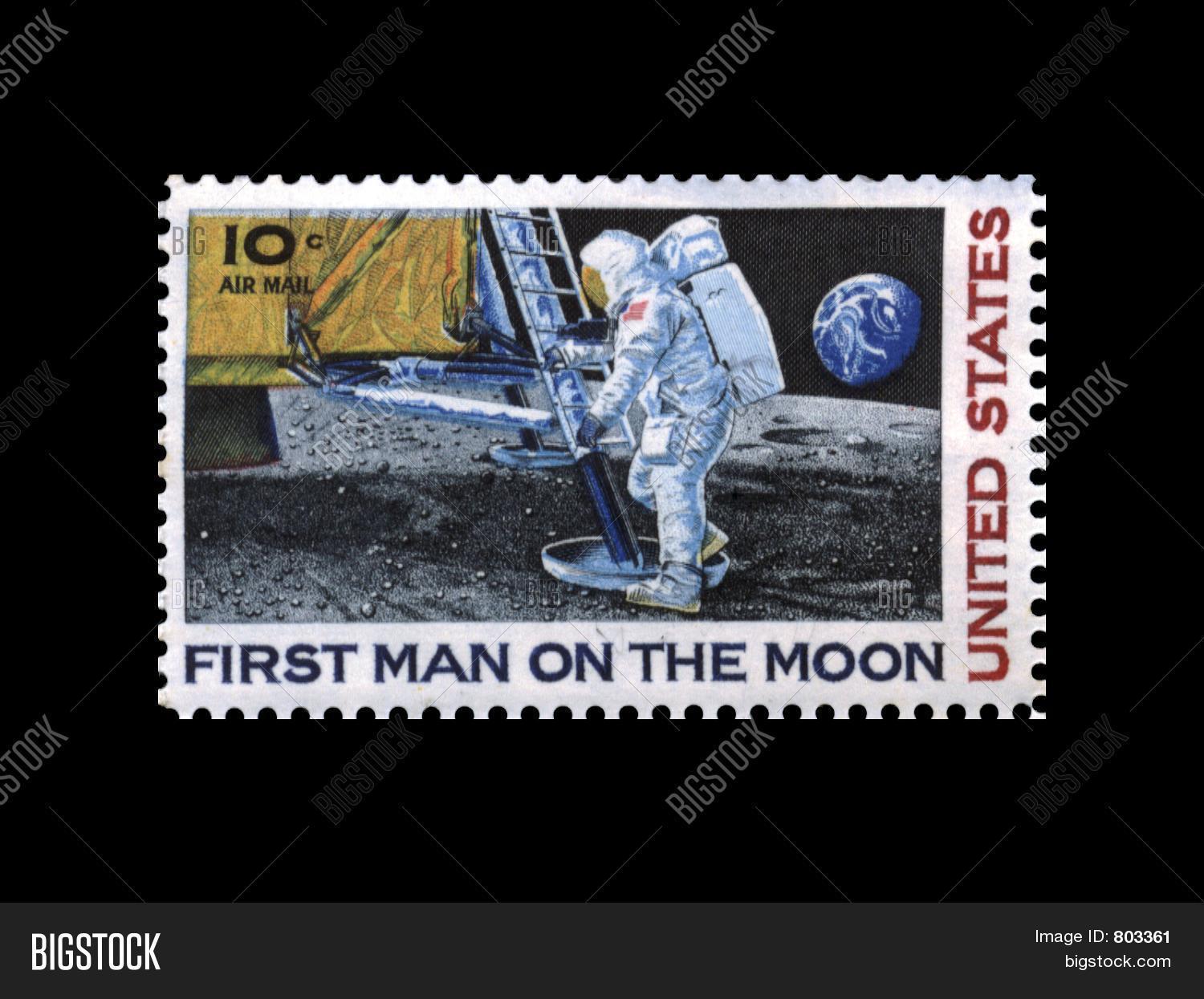 First Man On Moon Image & Photo (Free Trial) | Bigstock