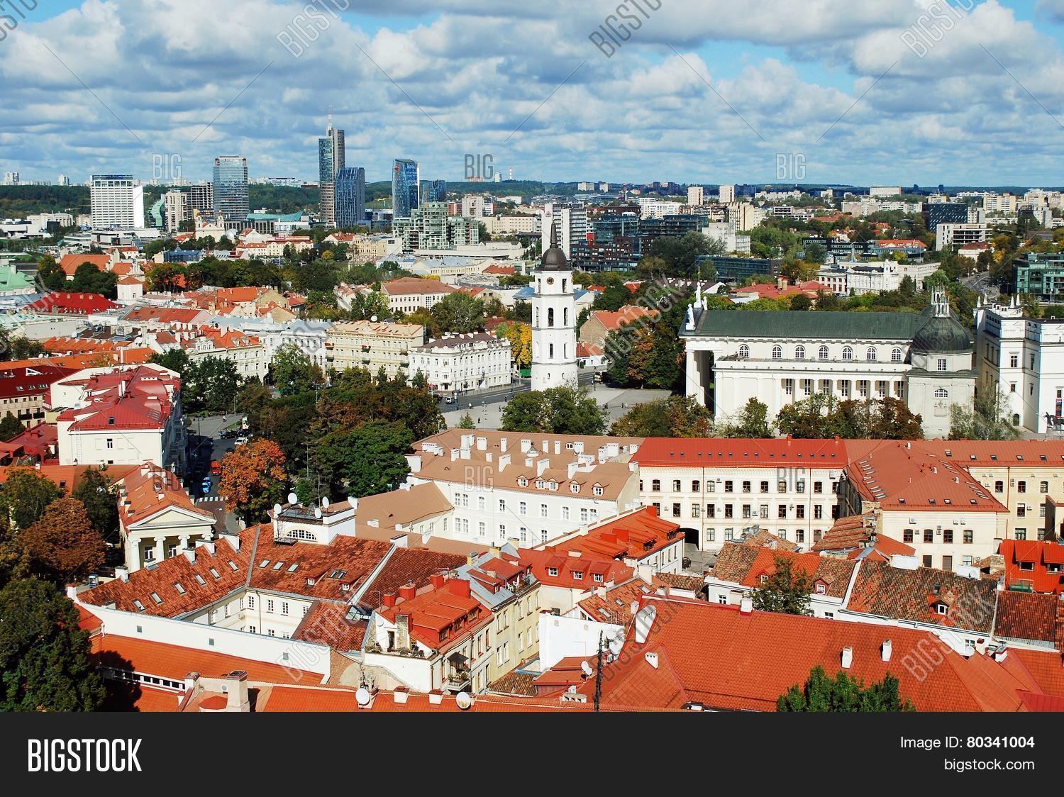 Vilnius City Aerial Image & Photo (Free Trial) | Bigstock