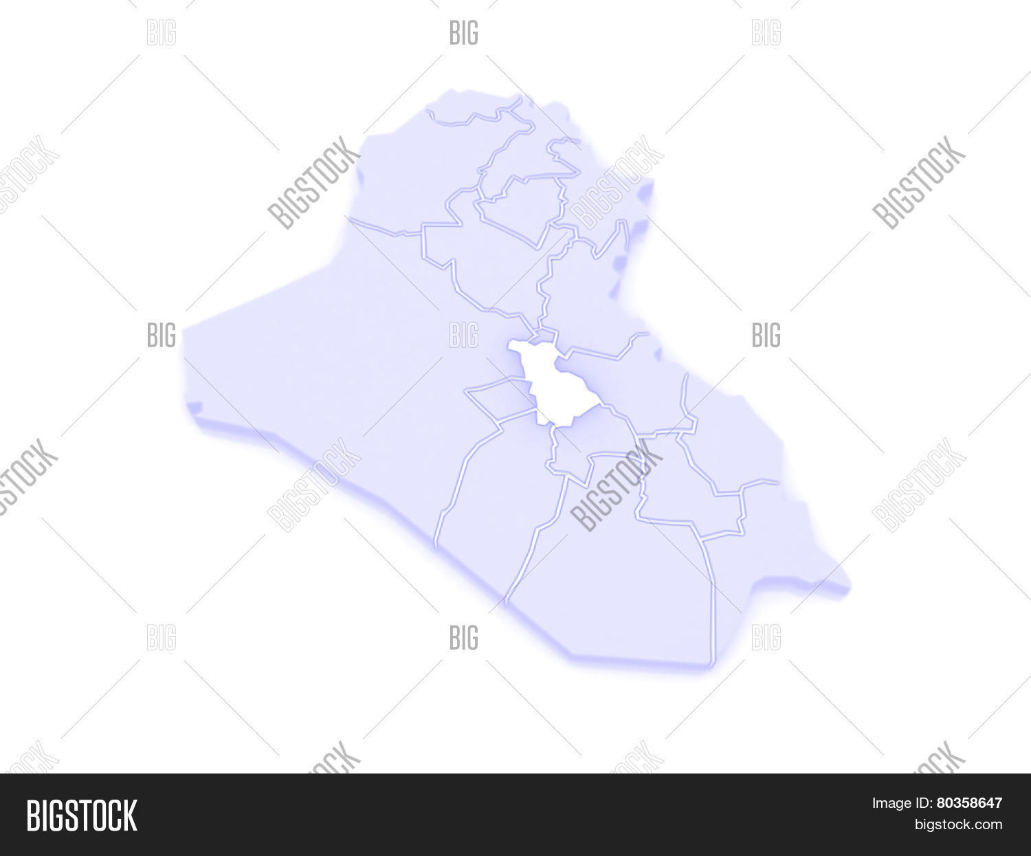 Map Babil. Iraq. 3d Image & Photo (Free Trial) | Bigstock