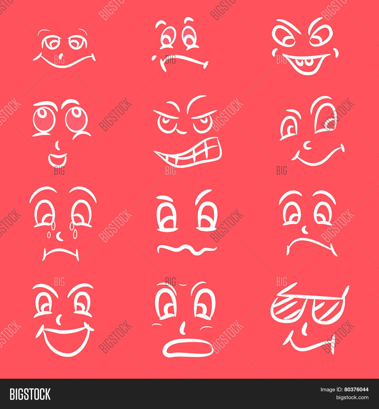 Set Different Facial Vector & Photo (Free Trial) | Bigstock Set Different Facial Vector & Photo (Free Trial) | Bigstock