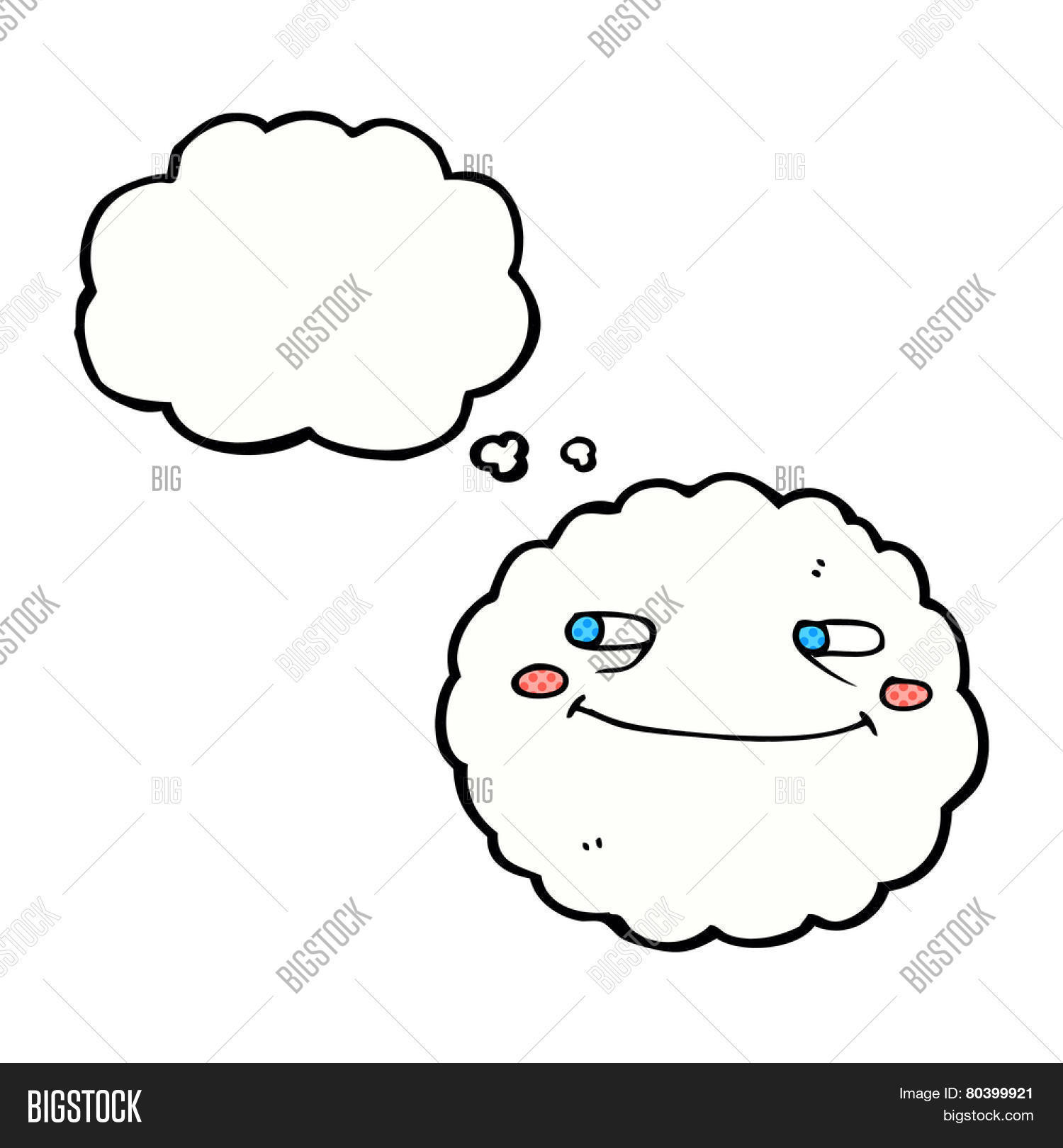 Cartoon Happy Cloud Vector & Photo (Free Trial) | Bigstock
