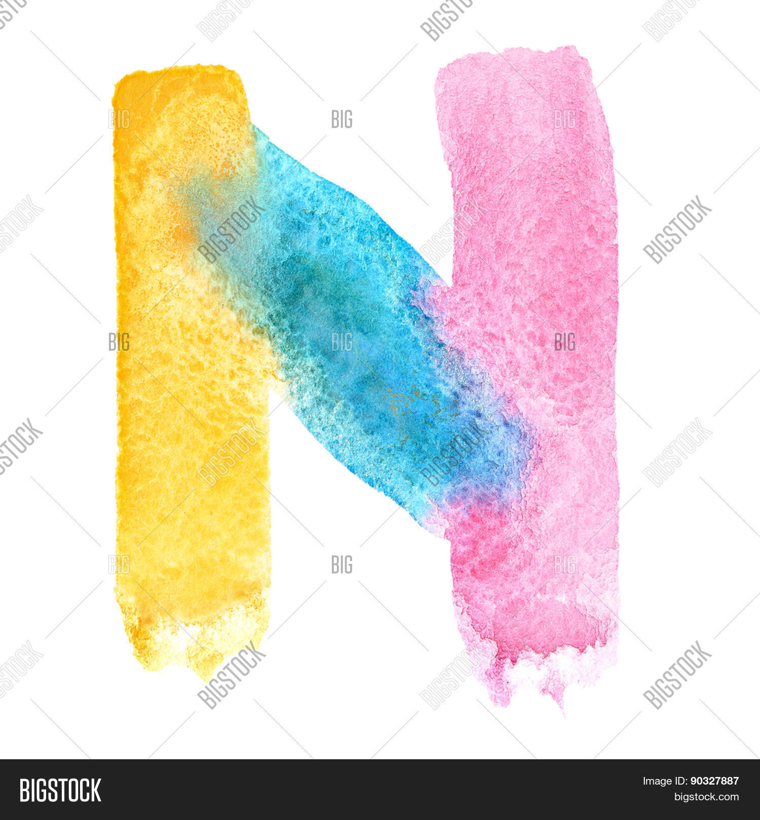 Letter N - Colorful Image & Photo (Free Trial) | Bigstock