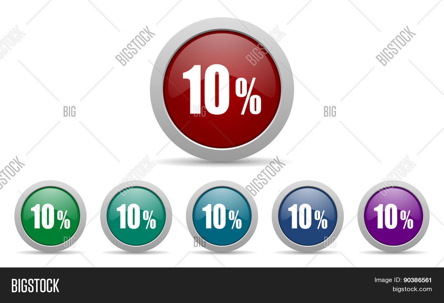 10 Percent Icon Sale Image & Photo (Free Trial) | Bigstock