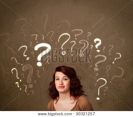 Teenage Girl Question Image & Photo (Free Trial) | Bigstock
