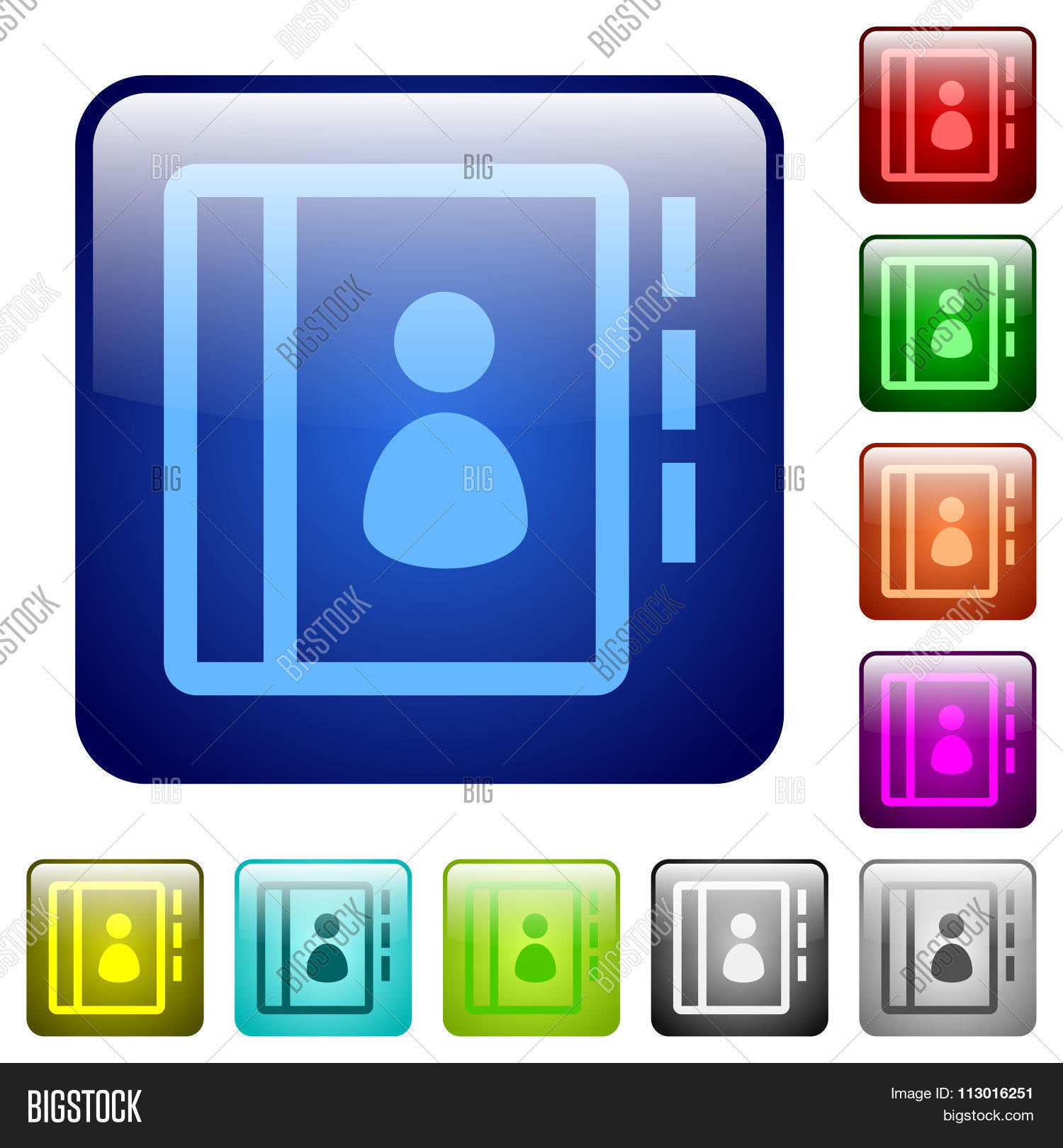 Color Contacts Square Vector & Photo (Free Trial) | Bigstock