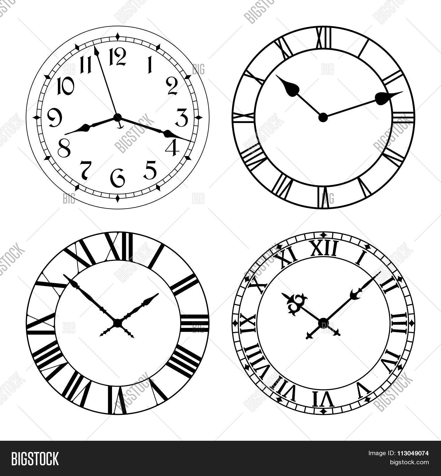 Set Different Clock Vector & Photo (Free Trial) | Bigstock