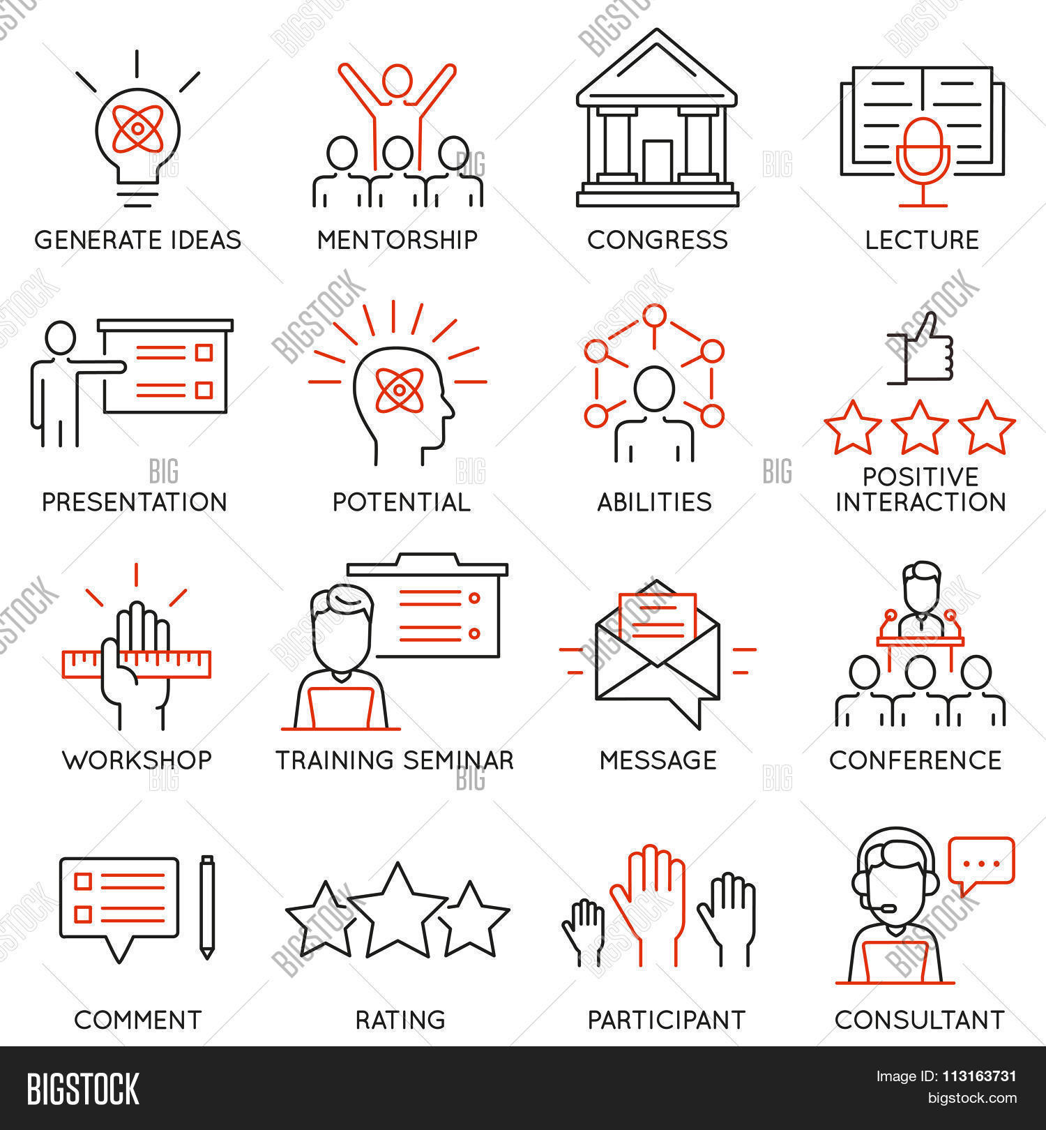 Set Icons Related Vector & Photo (Free Trial) | Bigstock