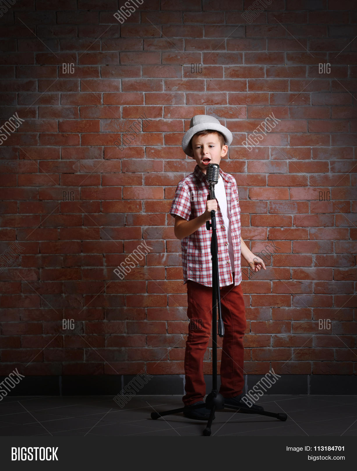 Little Boy Singing Image & Photo (Free Trial) | Bigstock