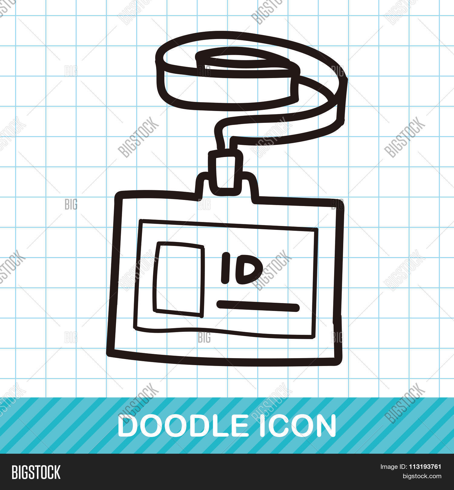 Id Card Color Doodle Vector & Photo (Free Trial) | Bigstock