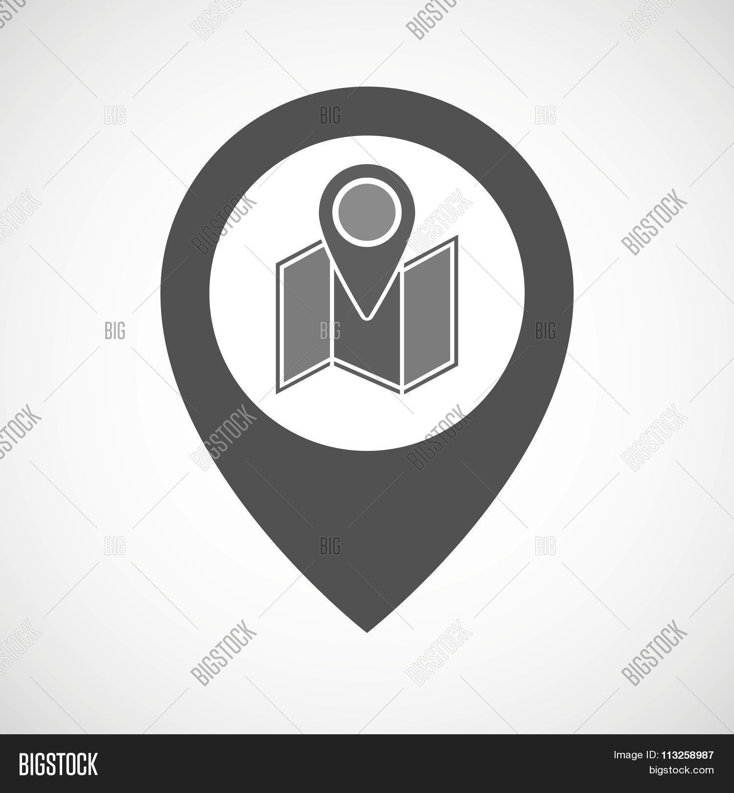 Isolated Map Marker Vector & Photo (Free Trial) | Bigstock