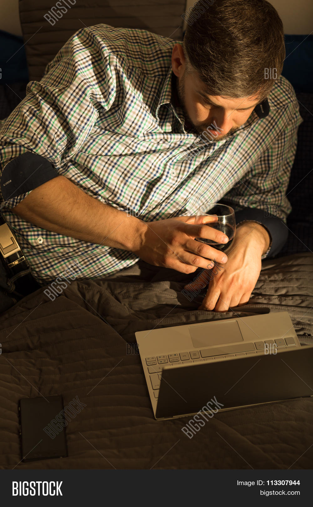 Man Watching Film On Image & Photo (Free Trial) | Bigstock