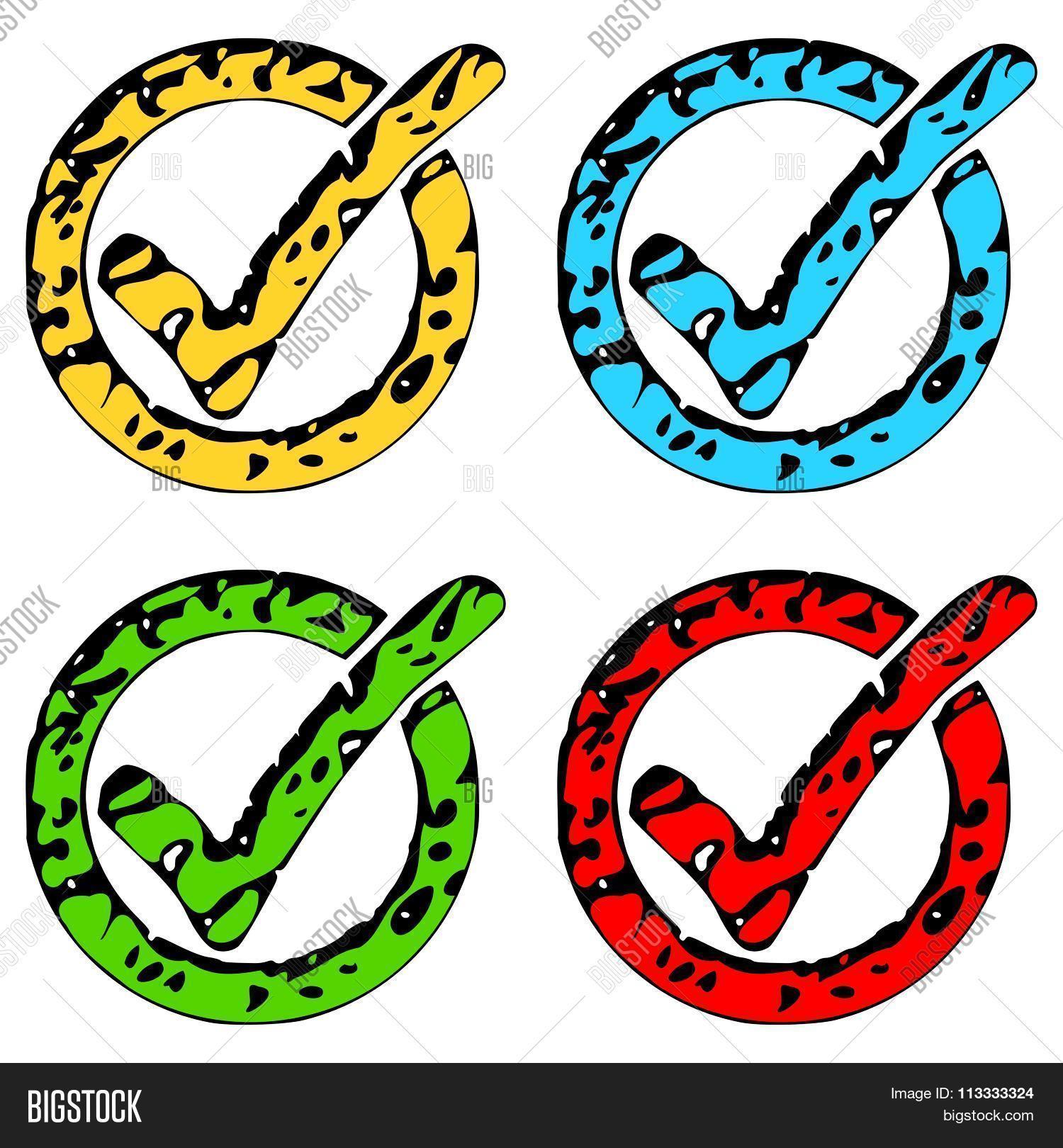 Grunge Check Marks Vector & Photo (Free Trial) | Bigstock