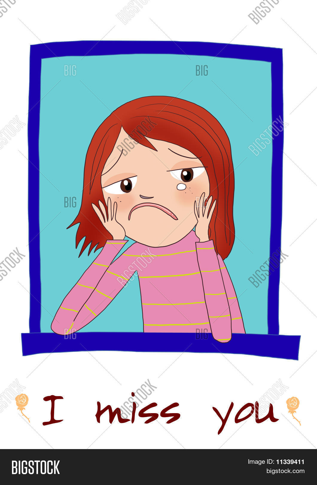Sad Cartoon Girl Image & Photo (Free Trial) | Bigstock