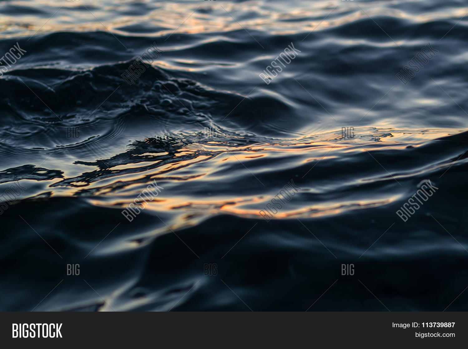 Dark Blue Sea Water Image & Photo (Free Trial) | Bigstock