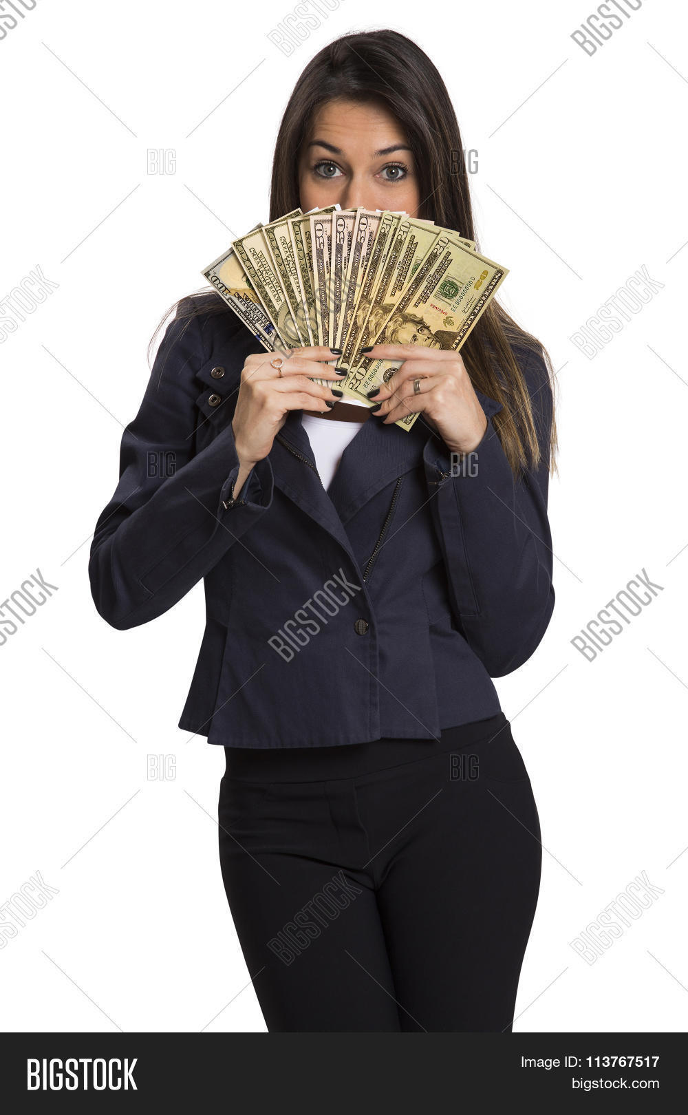 Young Woman Dollar Image & Photo (Free Trial) | Bigstock